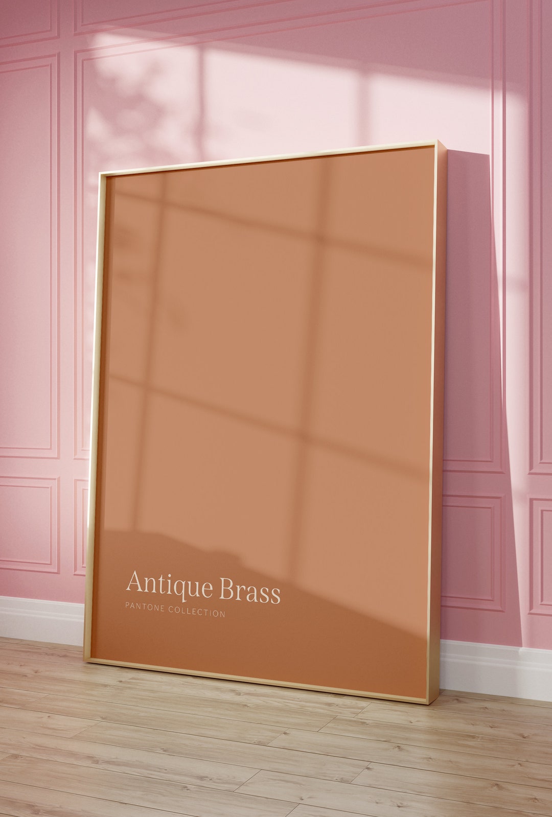Pantone Antique Brass Poster · Pantone Poster · Colourblock Print ...