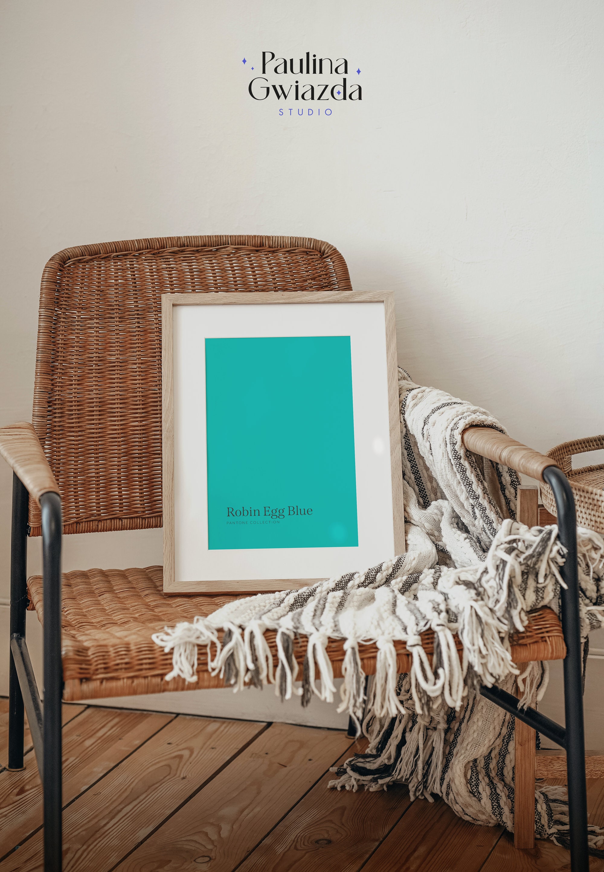 Pantone Turquoise Poster · Pantone Poster · Colourblock Print ...