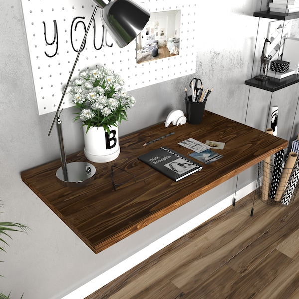 Floating Desk Wall Mounted - Etsy
