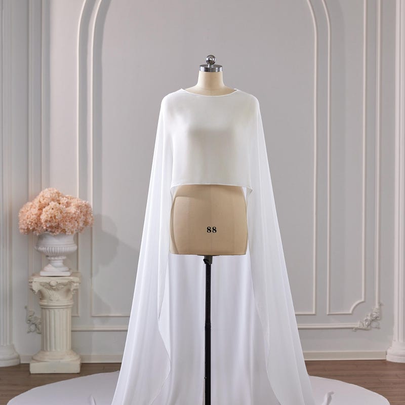 Cream Cape Dress - Etsy