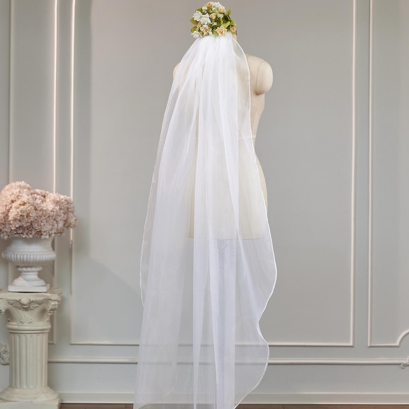 Silk Tulle Veil Short - Etsy