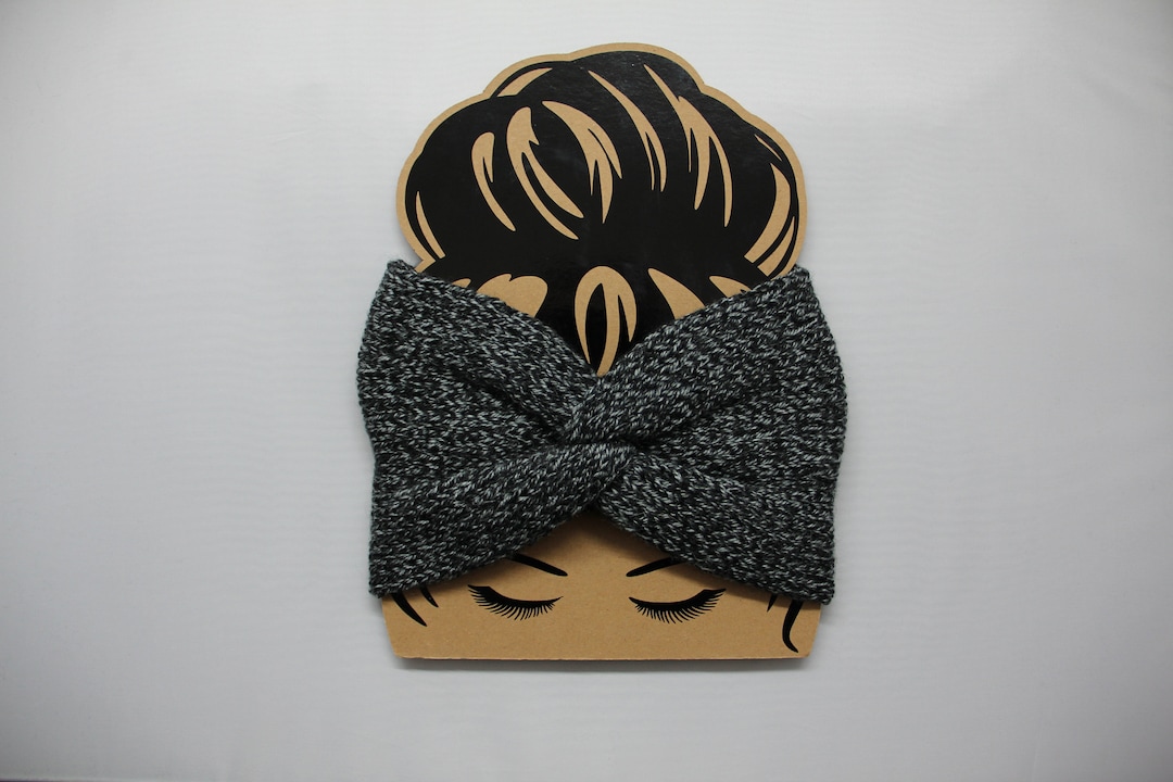 Twisted Knit Headband, Messy Bun Headband. Ear Warmer, Soft Acrylic ...