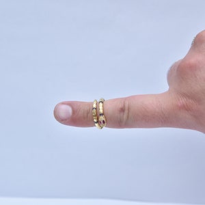 Gold Snake Ring, Purple Snake Ring, Amitest Ring, Purple Stone Ring ...