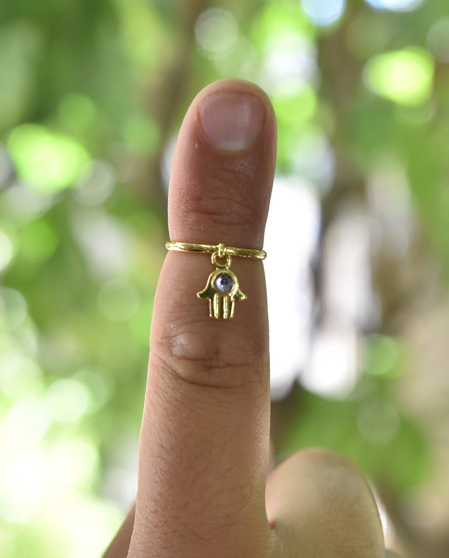 Gold Hamsa Ring Hamsa Ring Minimalist Ring Delicate Ring - Etsy