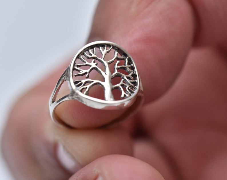 Tree of Life Ring 925 Silver Ringtree Ringdaily Ring - Etsy