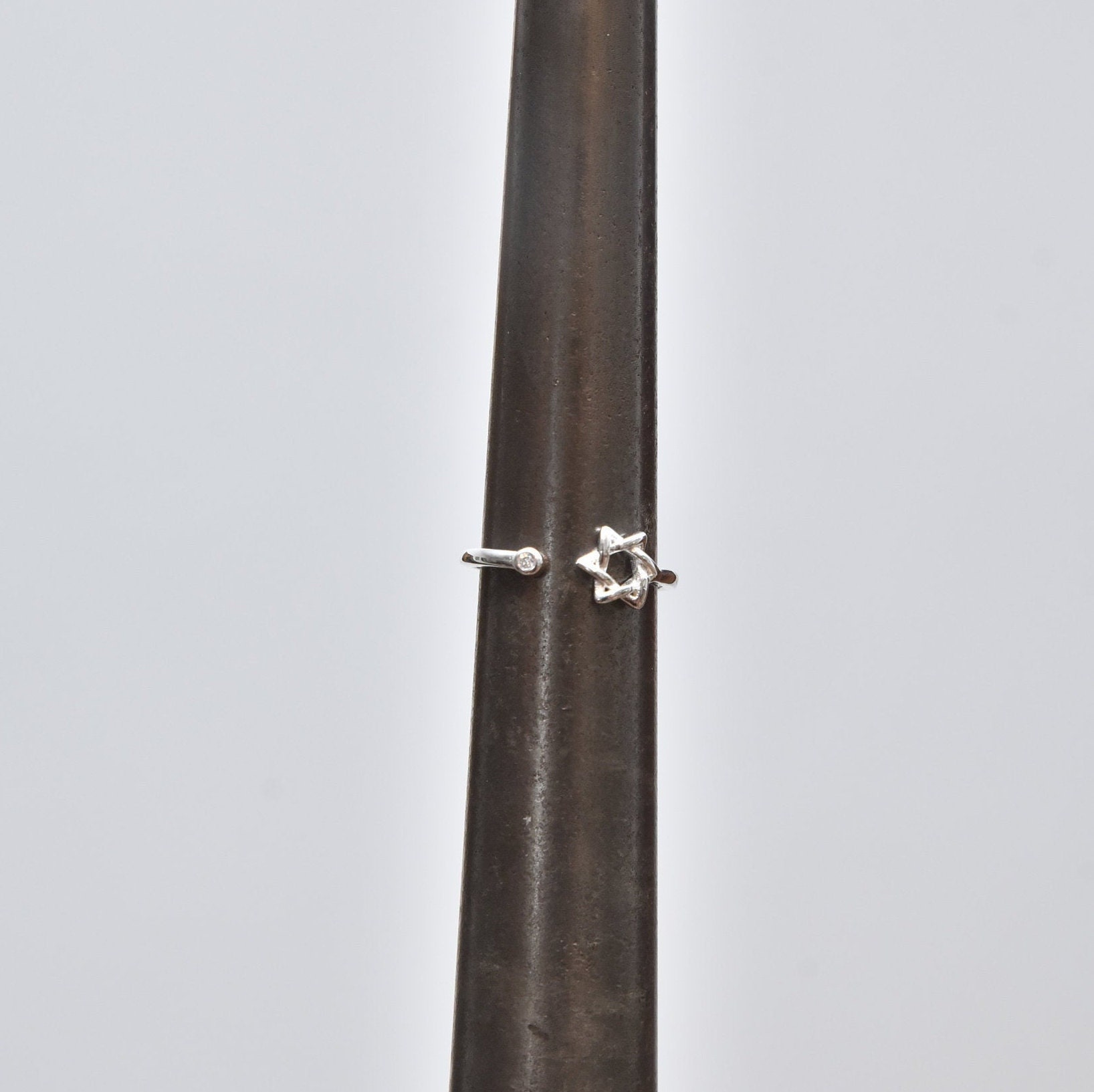 Jewish Star Ring Star of David Ring Open Ring Delicate - Etsy