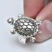 Vintage Silver Plated Tortoise Ring: Boho Animal Jewelry,popular Turtle ...