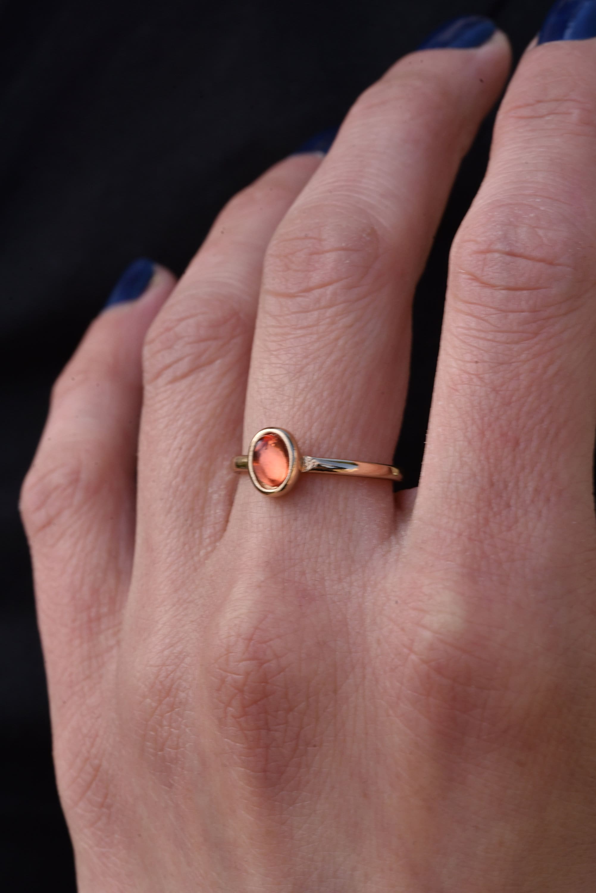 Gold Ring-Red Stone Ring-Red Ruby Ring-21K GoldFilled | Etsy