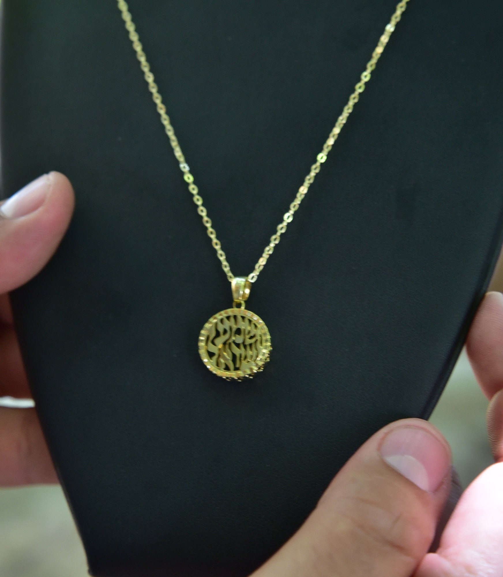 Shema Necklace Shema Israel 24K Necklace Filled With Gold - Etsy