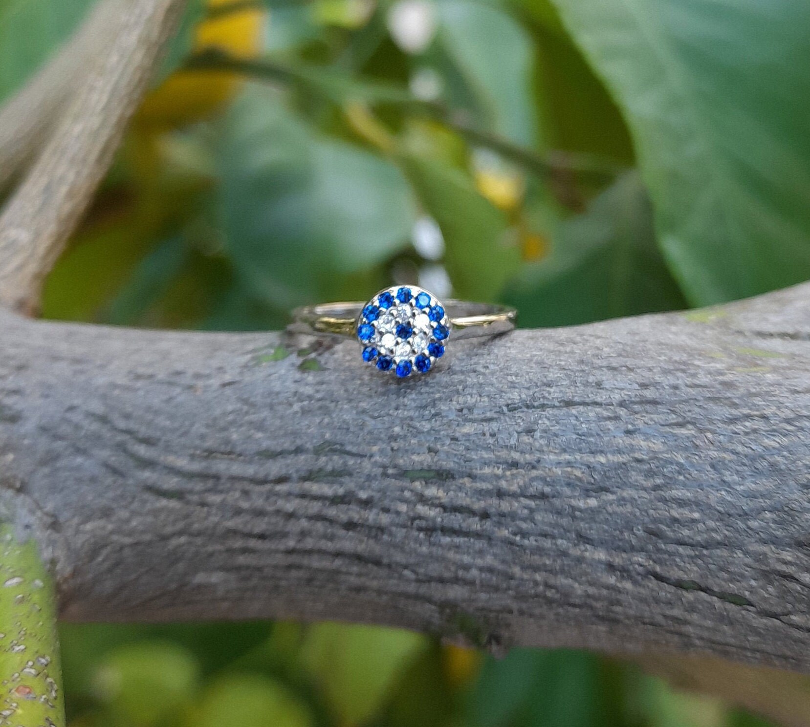 Evil Eye Ring Anti-evil Eye Stacking Ring Colorful Ring | Etsy