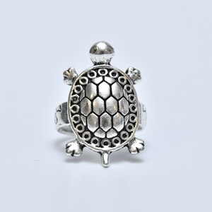 Vintage Tortoise Ring-silver Tortoise Ring-animal Ring-simple Tortoise ...