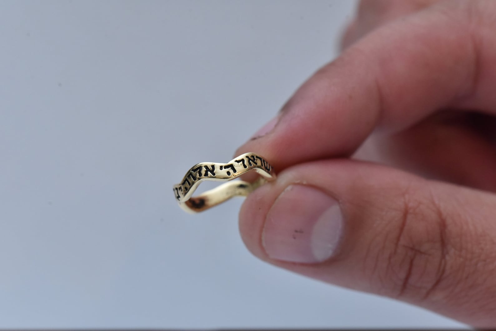 Gold Shema Israel Ring-prayer Ring-jewish Ring-goldfield 24k-gold Shema ...