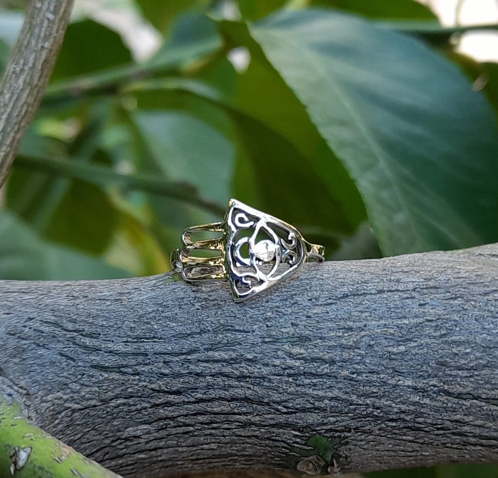 Hamsa ring-Simple hamsa ring-Filigree ring-Hand ring-925 | Etsy