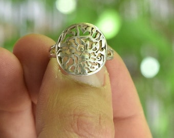 Jewish Sterling Silver Hebrew Ring for Protection Engraved With ...