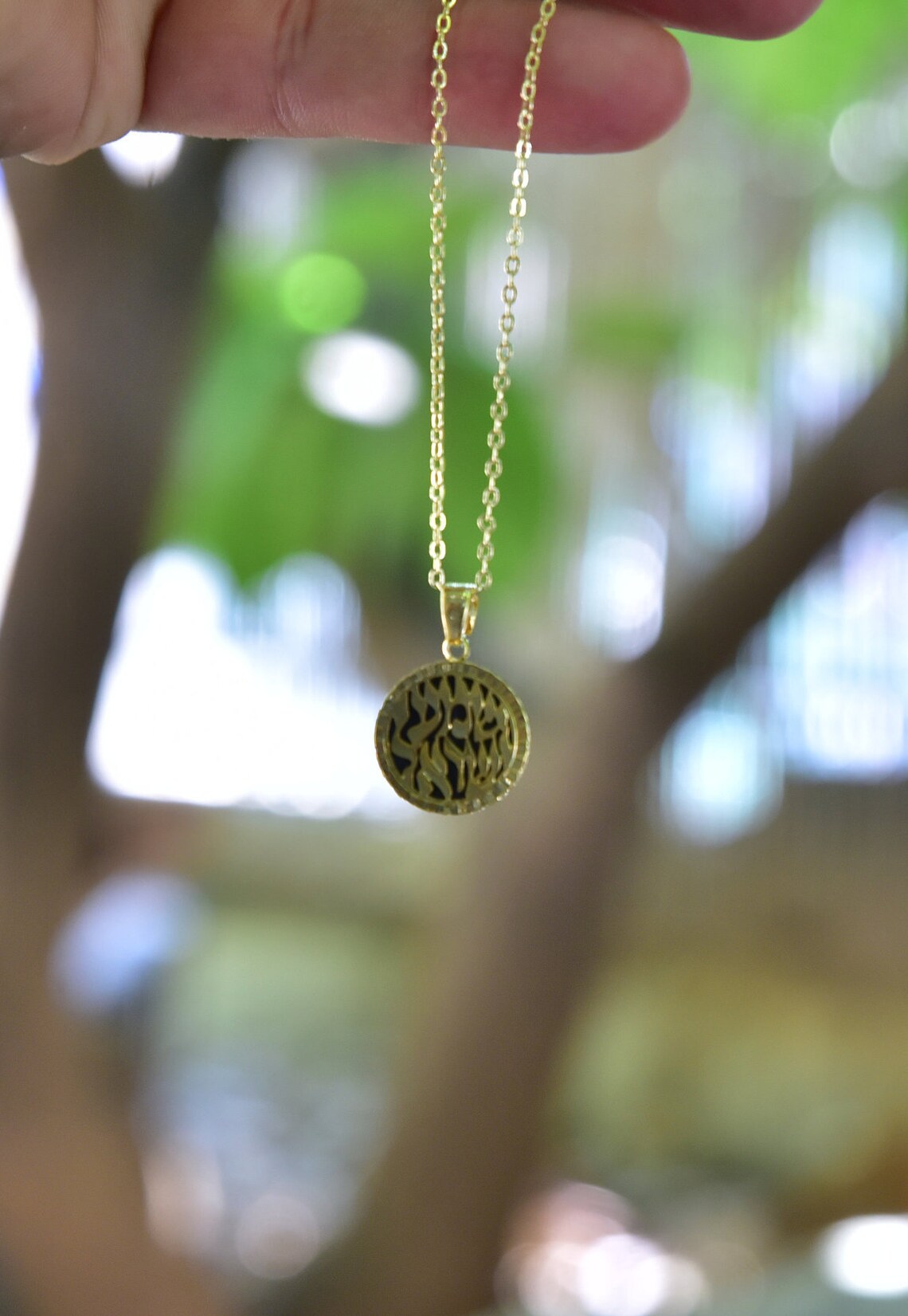 Shema Necklace Shema Israel 24K Necklace Filled With Gold - Etsy