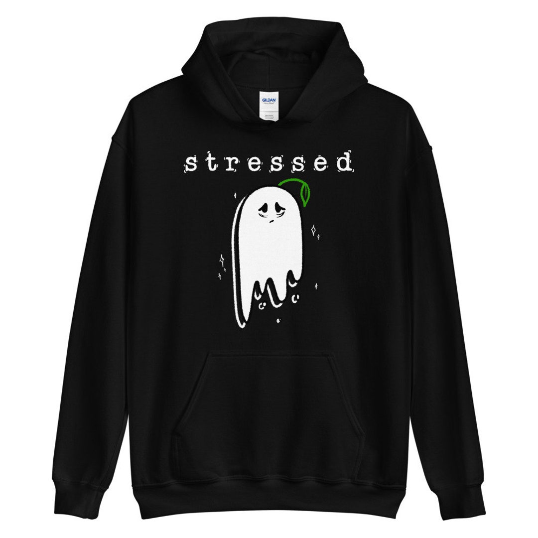 Stressed Ghost Hoodie - Etsy