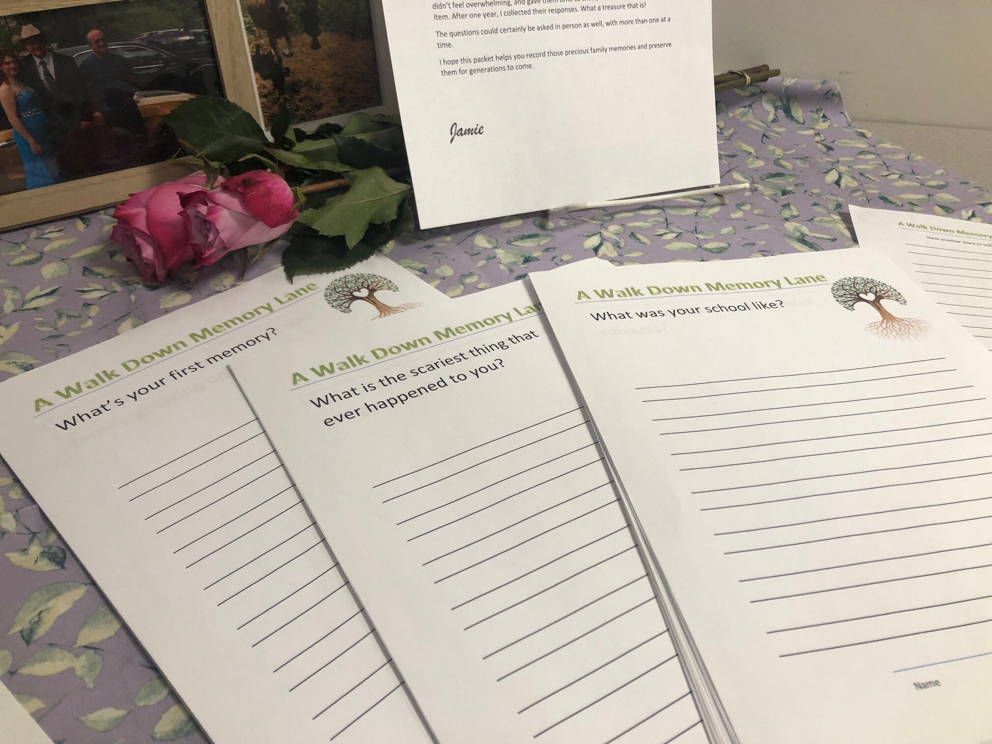 A "walk Down Memory Lane" Family History Kit/bundle - Etsy