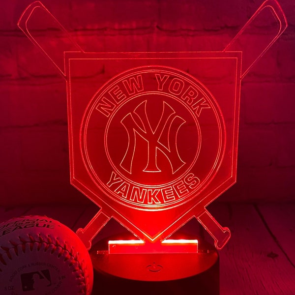 New York Yankees Lamp - Etsy