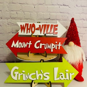 WHO-VILLE MOUNT Crumpit Grinch's Lair Wood Sign Grinch - Etsy