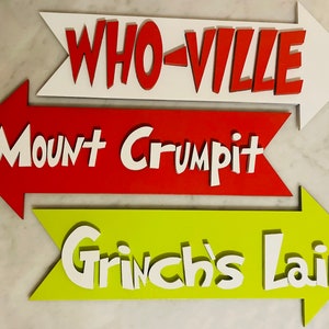 WHO-VILLE MOUNT Crumpit Grinch's Lair Wood Sign Grinch - Etsy