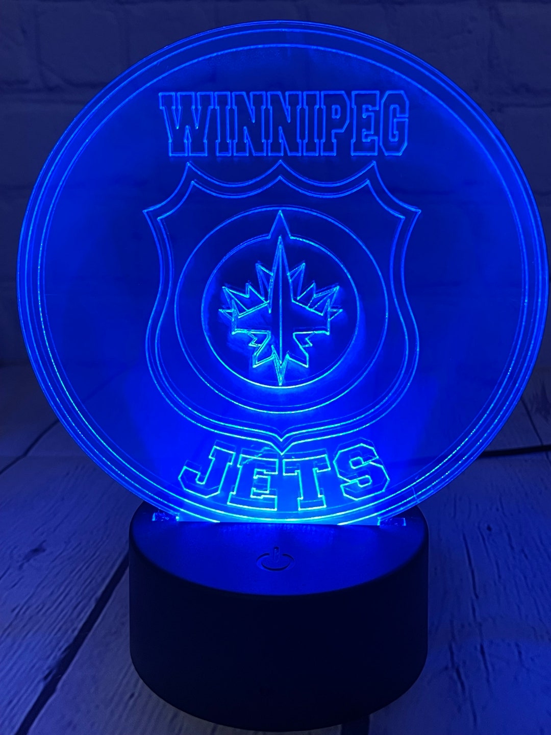 Winnipeg Jets 3D Lamp Personalized Led Lamp Night Light Man Cave Gift ...