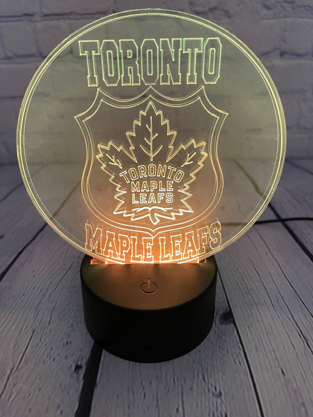 Toronto Maple Leafs 3D Lamp Personalized Led Lamp Night Light Man Cave ...
