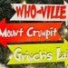 WHO-VILLE MOUNT Crumpit Grinch's Lair Wood Sign Grinch - Etsy
