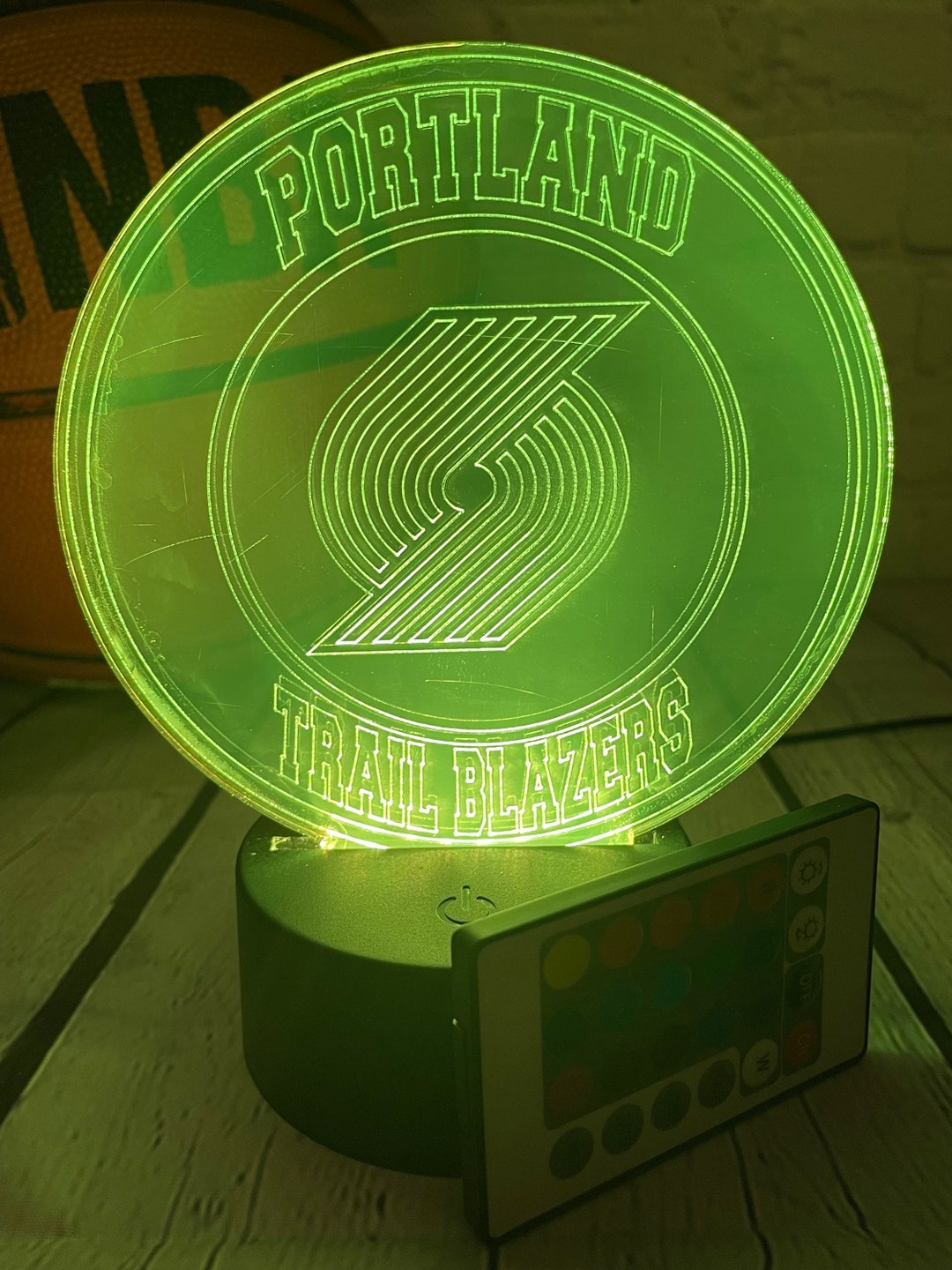 Portland Trail Blazers 3D Lamp Personalized Led Lamp Night Light Man ...