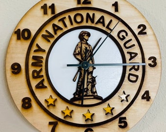 Wooden Military Clock - Etsy