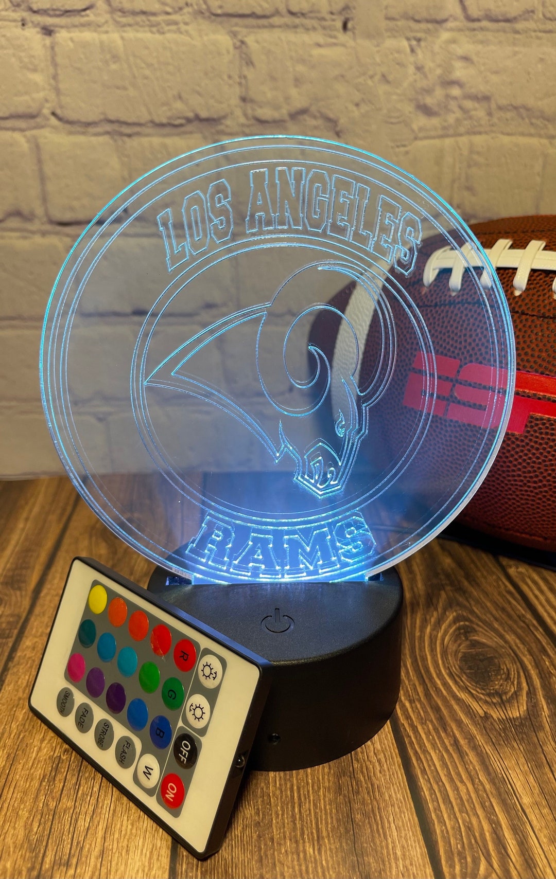 Los Angeles Rams 3D Lamp Personalized Led Lamp Night Light Man Cave ...