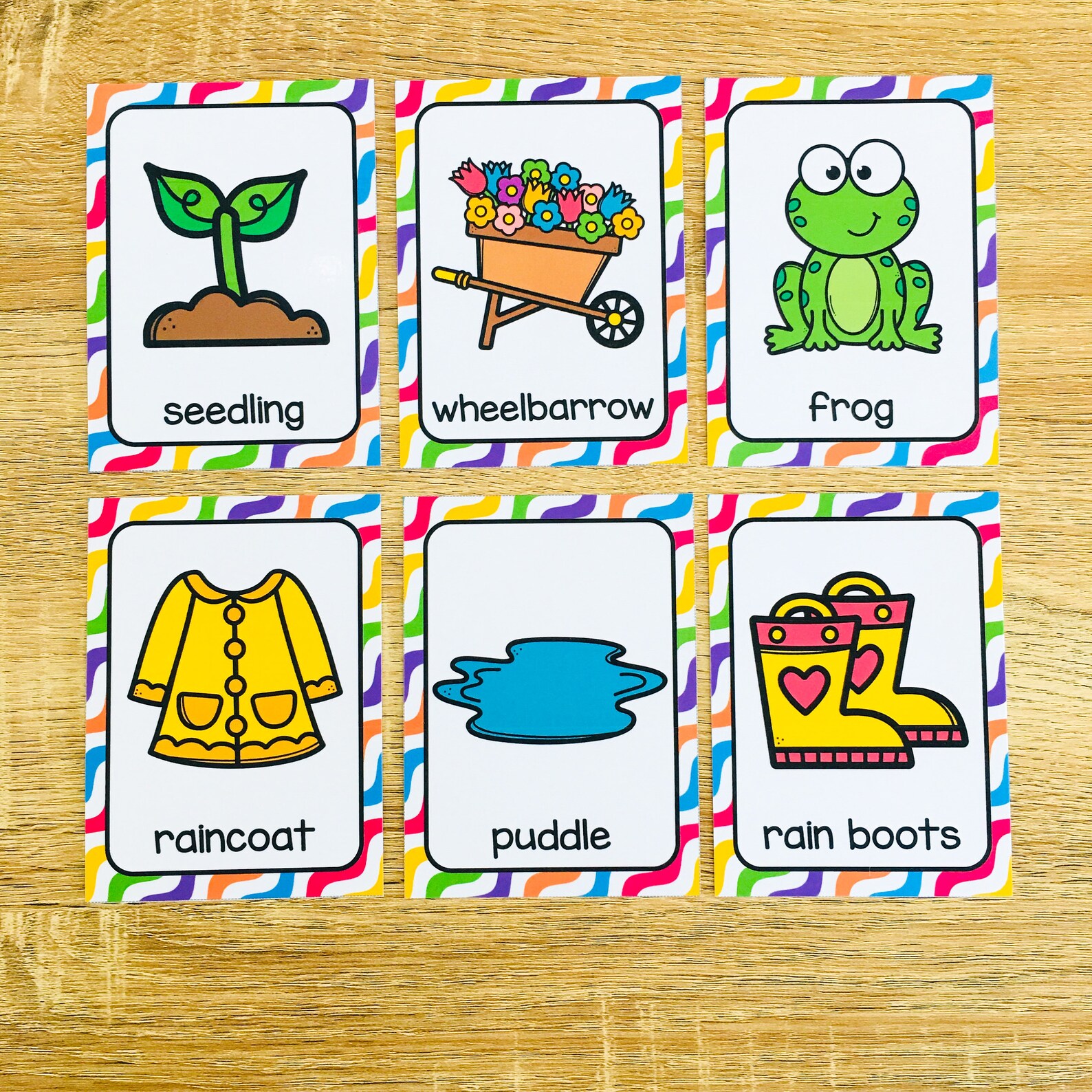Spring Flashcards for Kids Printable Seasons Flashcards for ...