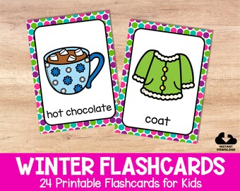 Spring Flashcards for Kids Printable Seasons Flashcards for ...
