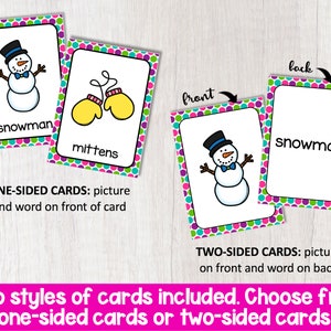 Winter Flashcards for Kids - Printable Seasons Flashcards for ...