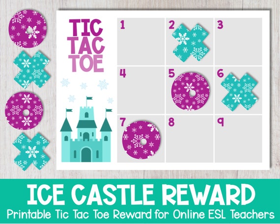 Ice Castle Tic Tac Toe VIPKID Reward Systems Printable | Etsy