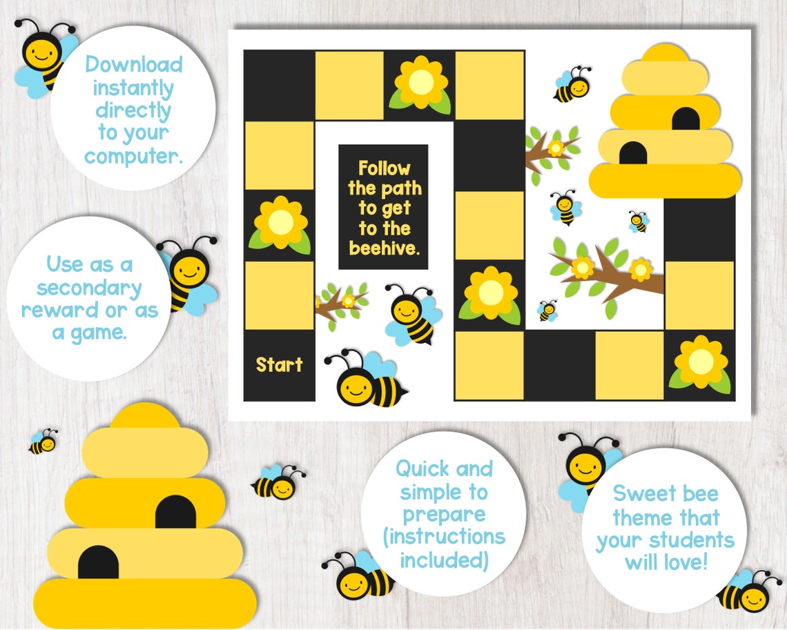 Bee Hive Reward System and Game for Online Teachers | Great for Online ...