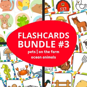 VIPKID Props and Flashcards for Kids // Pets, Farm Animals and Ocean ...