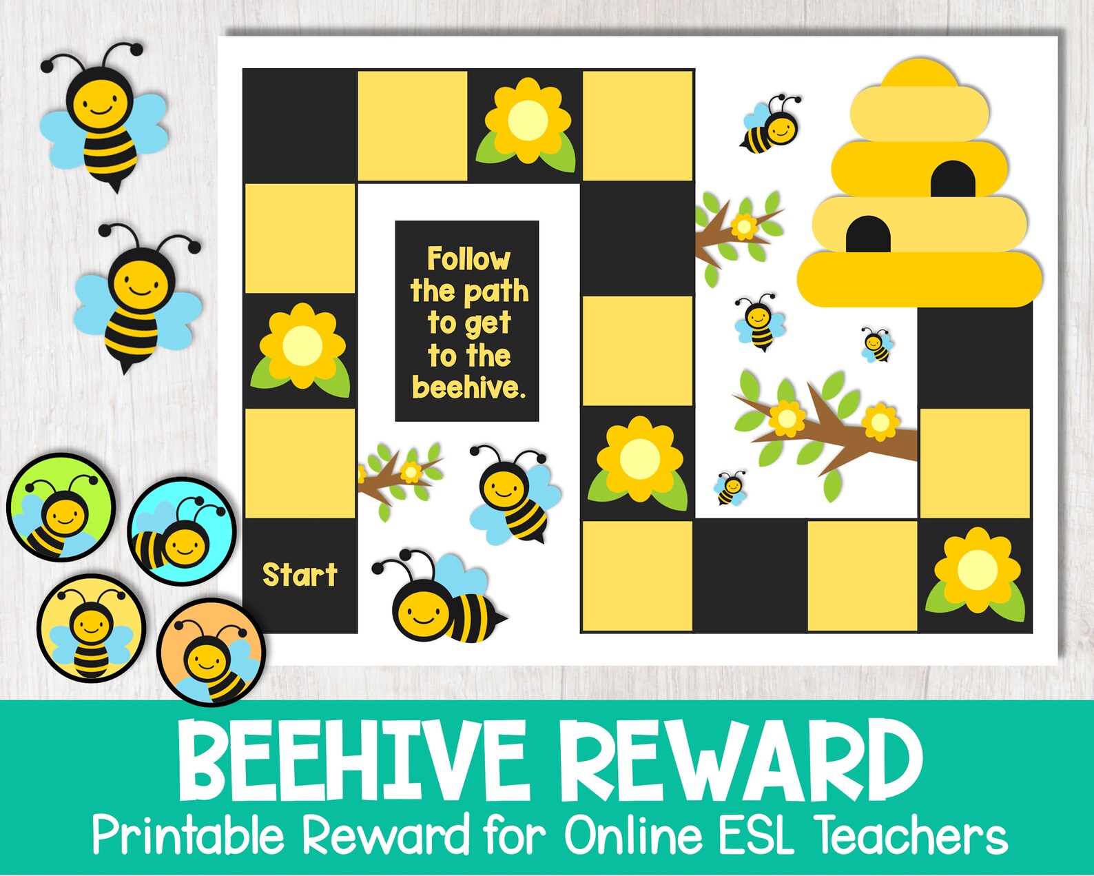 Bee Hive Reward System and Game for Online Teachers | Great for Online ...