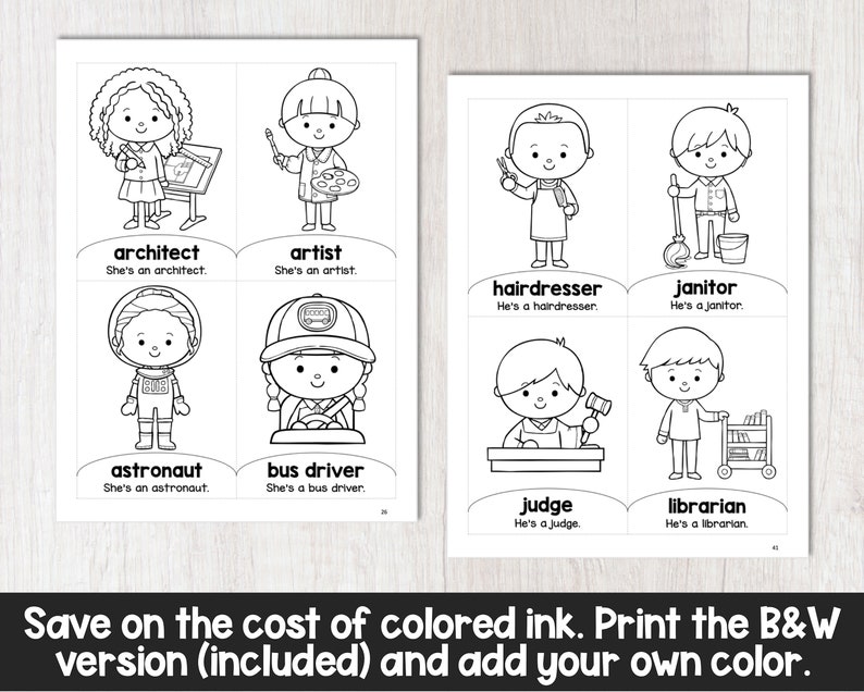 Jobs Flashcards for Kids // Printable Occupations Flashcards Great for ...