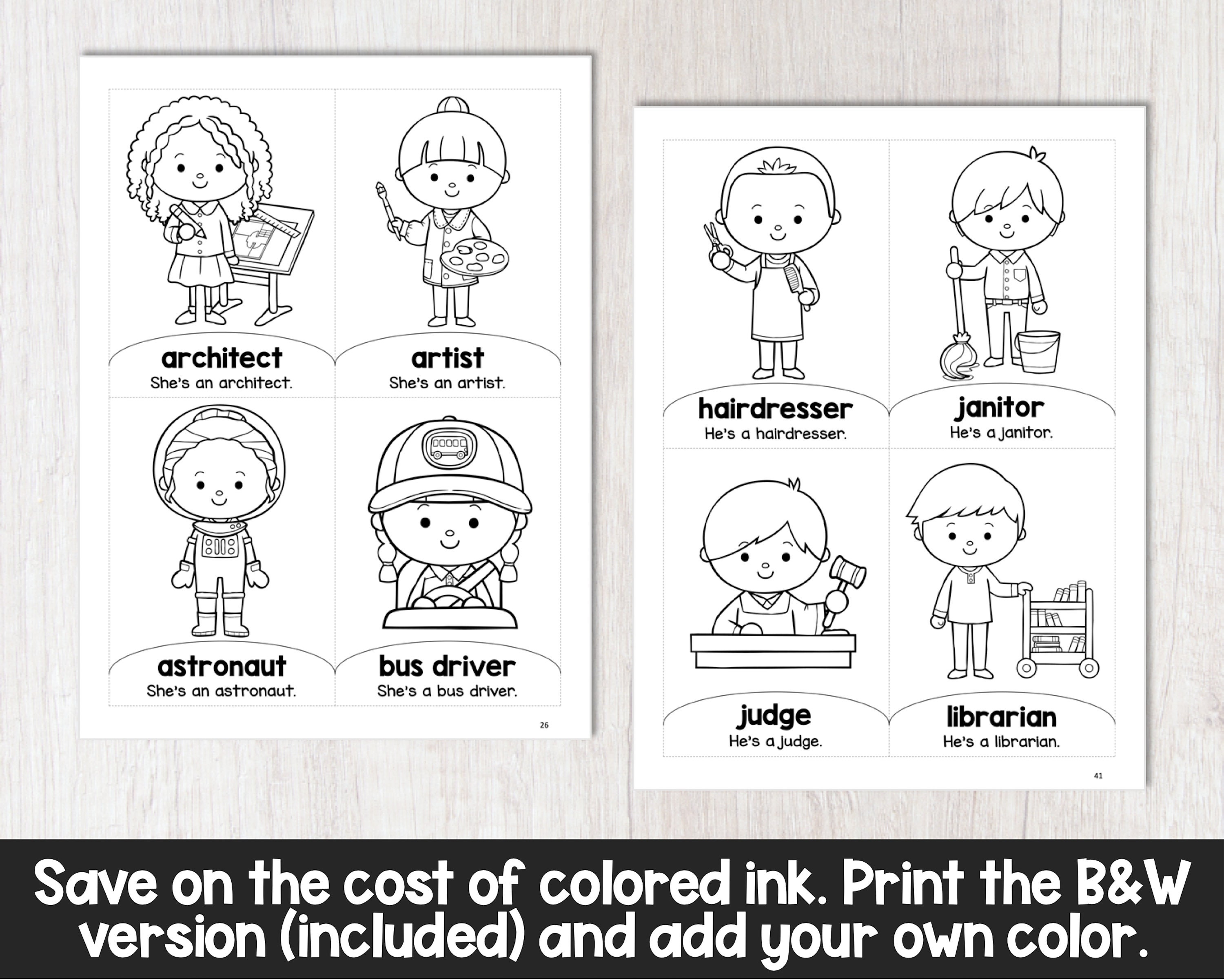 Jobs Flashcards for Kids // Printable Occupations Flashcards Great for ...