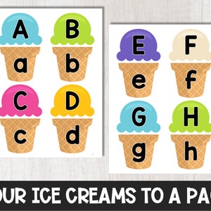 VIPKID Background Display VIPKID Props Alphabet Ice Creams Bright ...