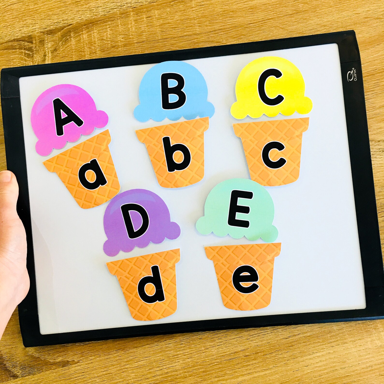 Alphabet Ice Creams - Pastel Colors | Printable Letter Matching ...