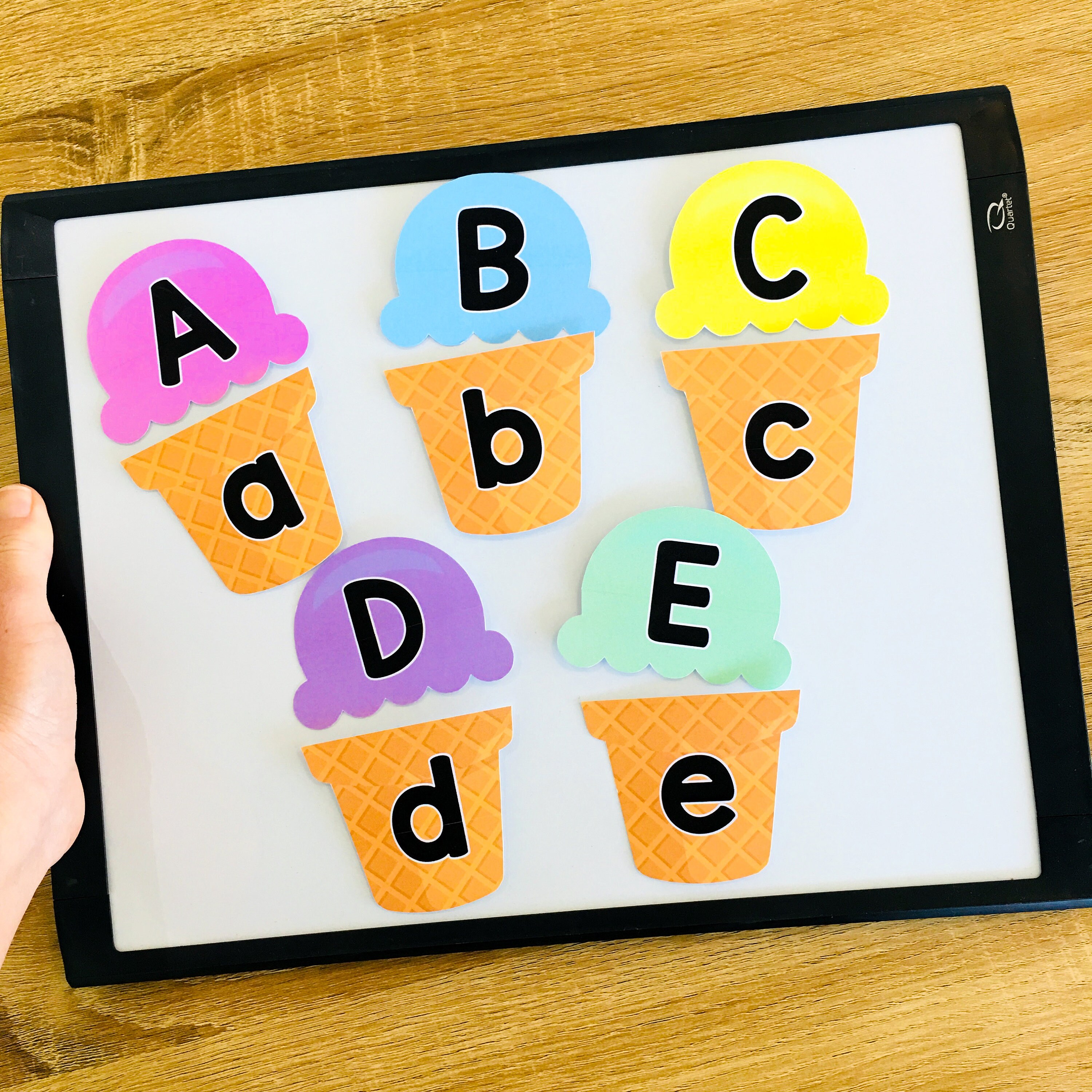 Alphabet Ice Creams - Pastel Colors | Printable Letter Matching ...