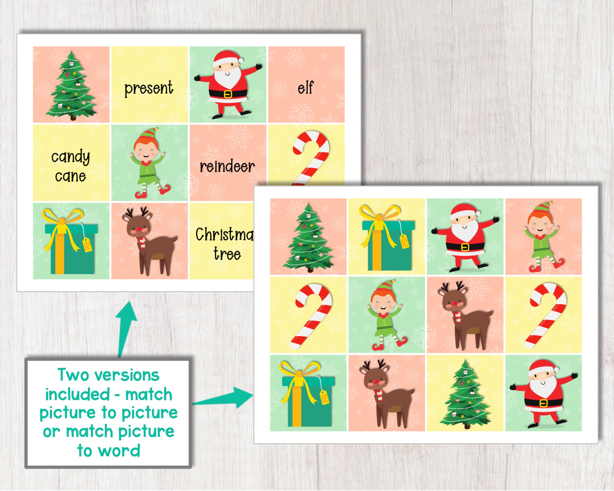 VIPKID Christmas Reward Christmas Memory Game Reward System - Etsy ...