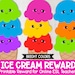 Printable Ice Cream Reward System for Online Teaching - Colorful Ice ...