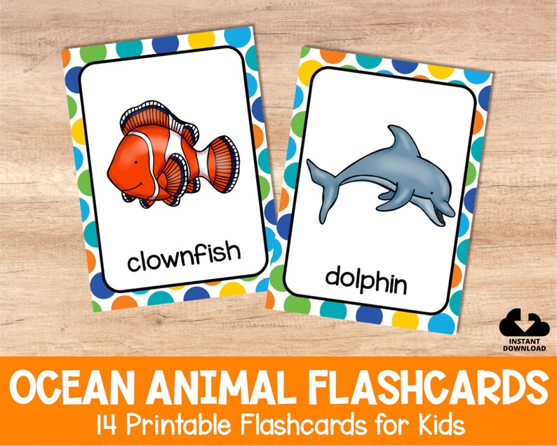VIPKID Props and Flashcards for Kids // Pets, Farm Animals and Ocean ...