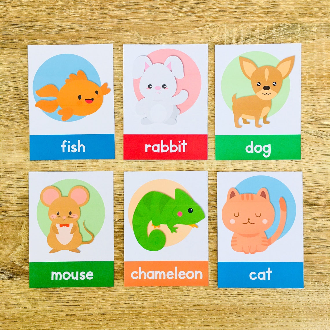 Pets Flashcards for Kids // Printable Animal Flashcards Great for ...