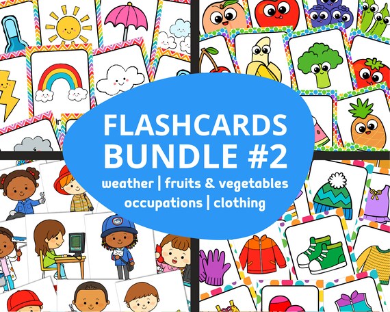 VIPKID Props and Flashcards for Kids // Fruits and Vegetables | Etsy