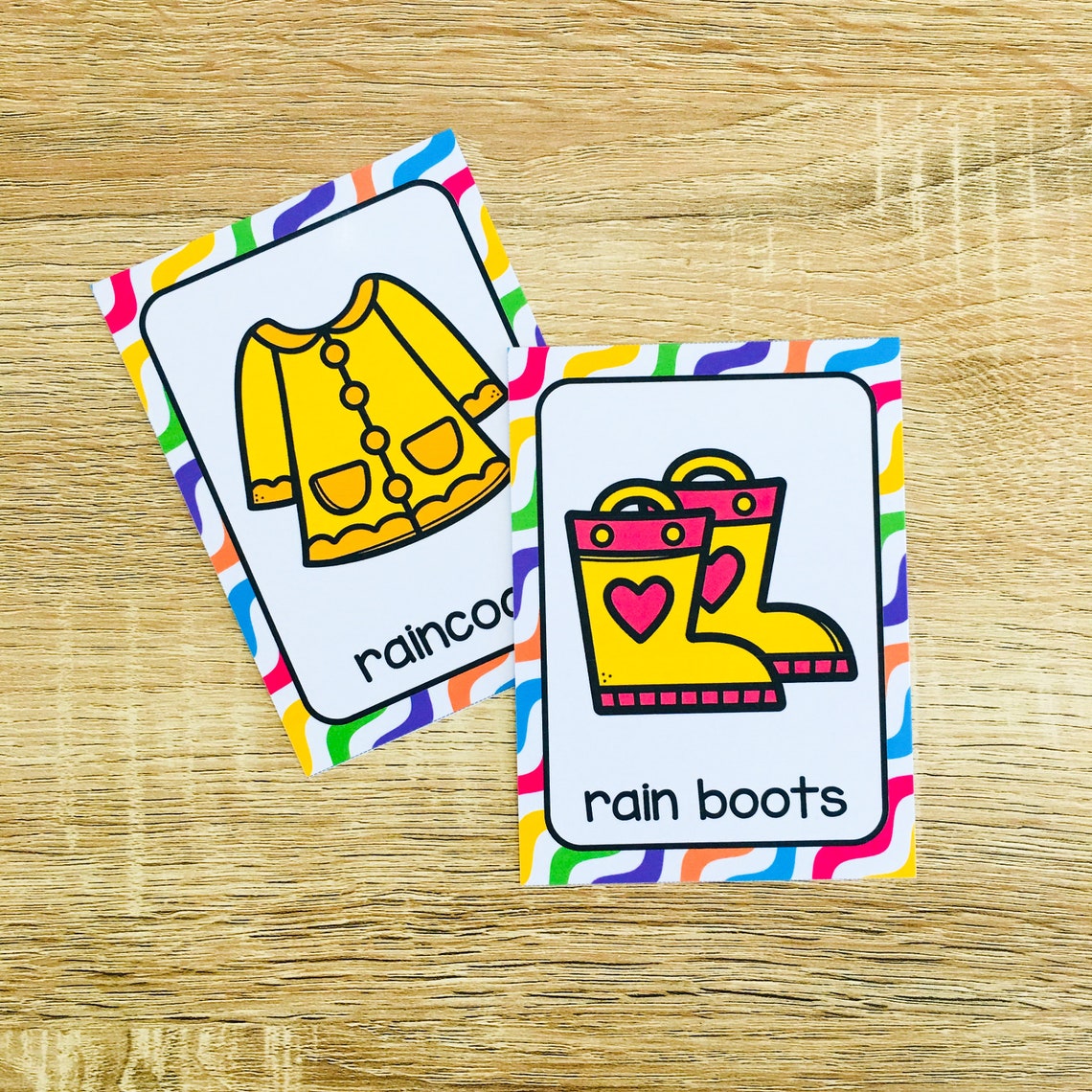 Spring Flashcards for Kids Printable Seasons Flashcards for ...