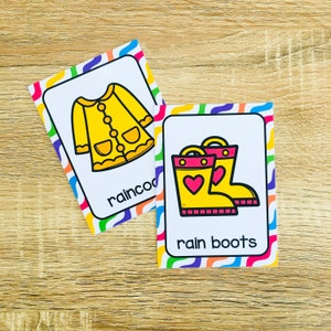 Spring Flashcards for Kids Printable Seasons Flashcards for ...