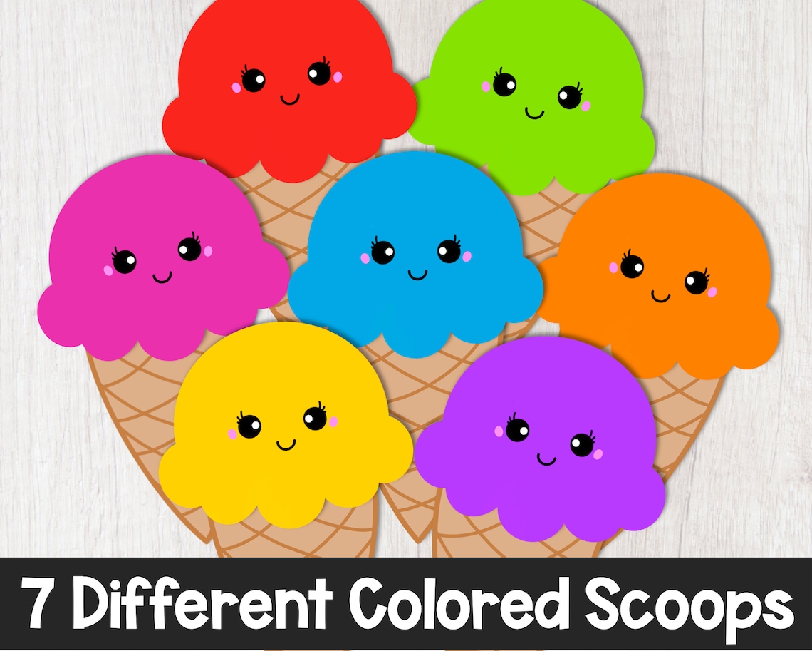 Printable Ice Cream Reward System for Online Teaching - Colorful Ice ...